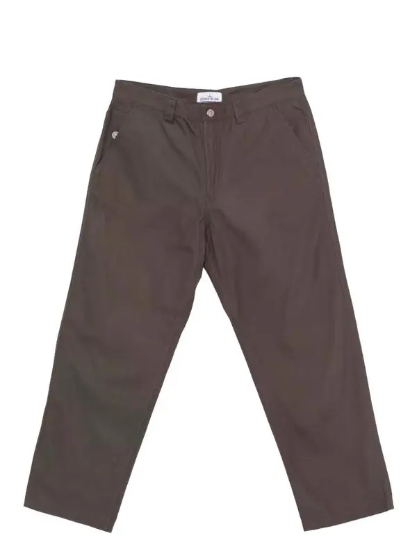 Stone Island Logo-patch Trousers - Grey