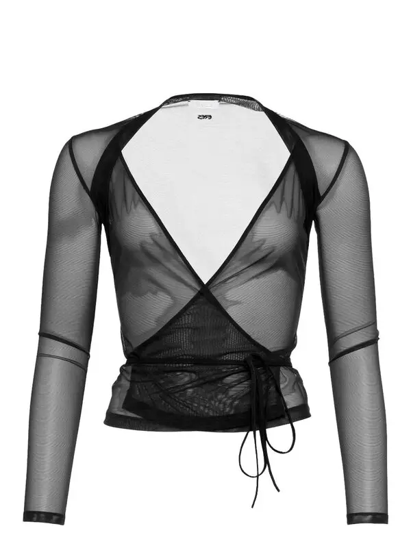 ERES Guillem Wrap Top - Black