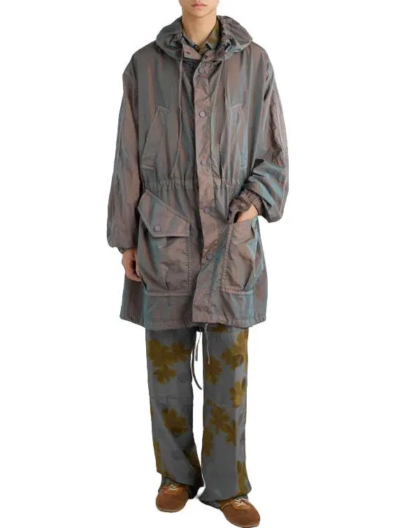 Dries Van Noten Voxer Hooded Nylon-blend Jacket - Sky