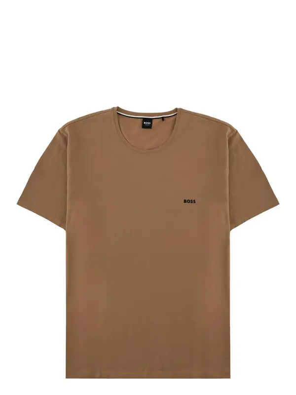 BOSS T-shirt With Logo - Brown