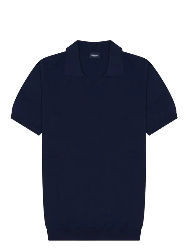DRUMOHR Cotton Polo - Blue