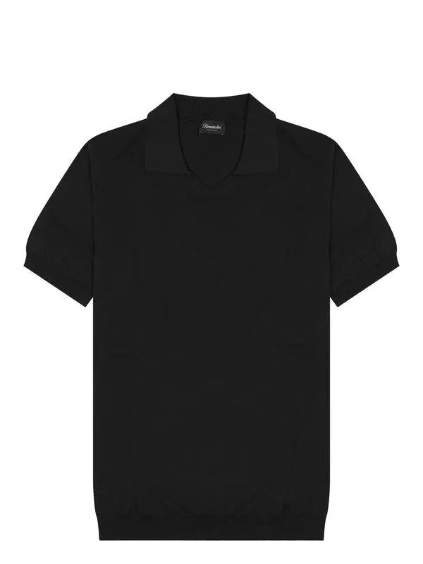 DRUMOHR Cotton Polo - Black