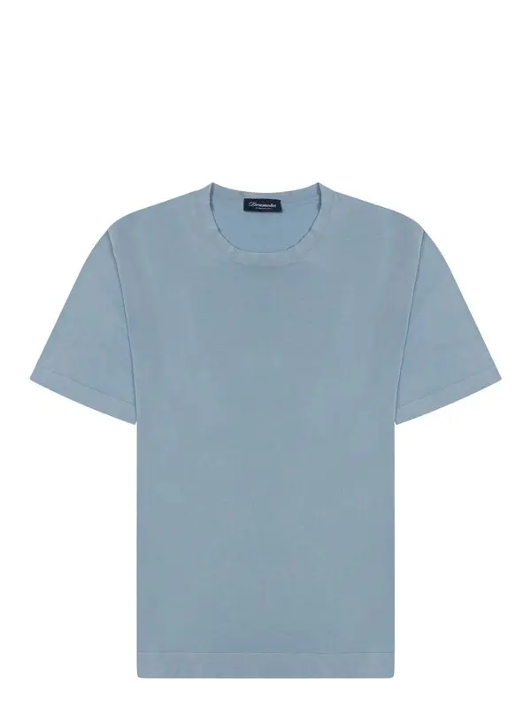 DRUMOHR Cotton T-shirt - Azure