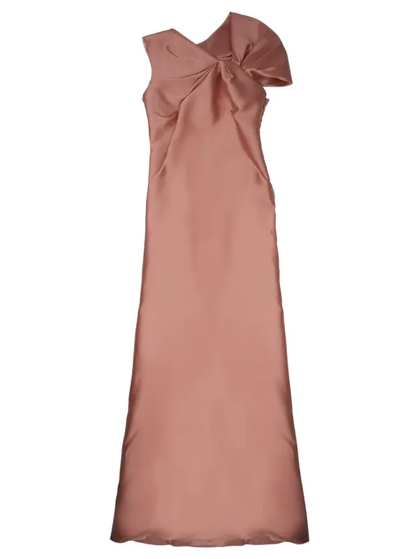 Alberta Ferretti Mikado Long Dress - Pink