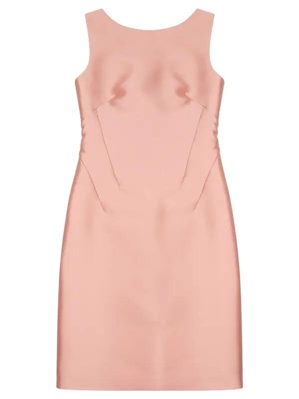Alberta Ferretti Satin Midi Dress - Pink