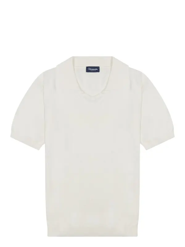 DRUMOHR Cotton Polo - White