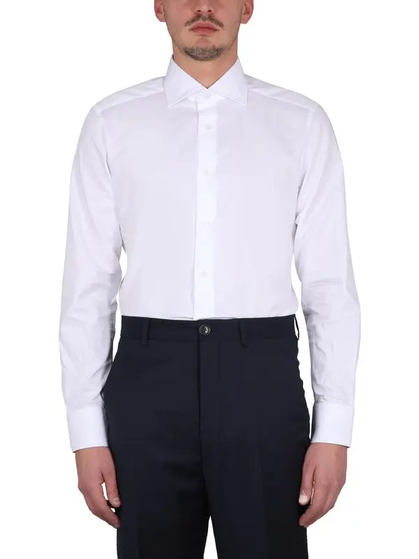 Zegna Shirt With French Collar - White