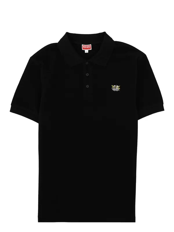 Kenzo Polo With Logo - Black