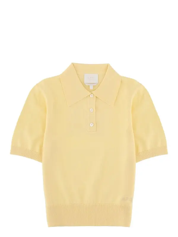 A.p.c. Polo With Logo - Yellow