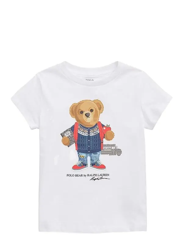 Polo Ralph Lauren School Bear Logo T-shirt - White