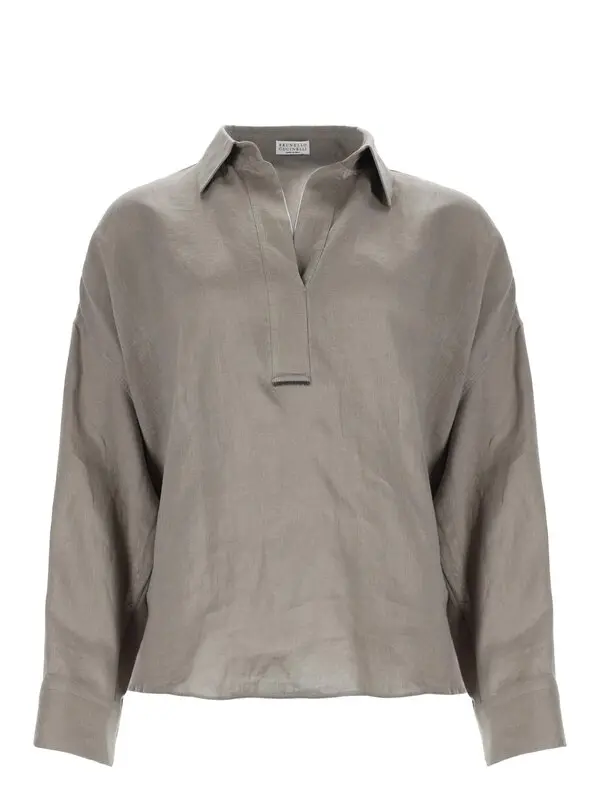 Brunello Cucinelli Linen Shirt - Green