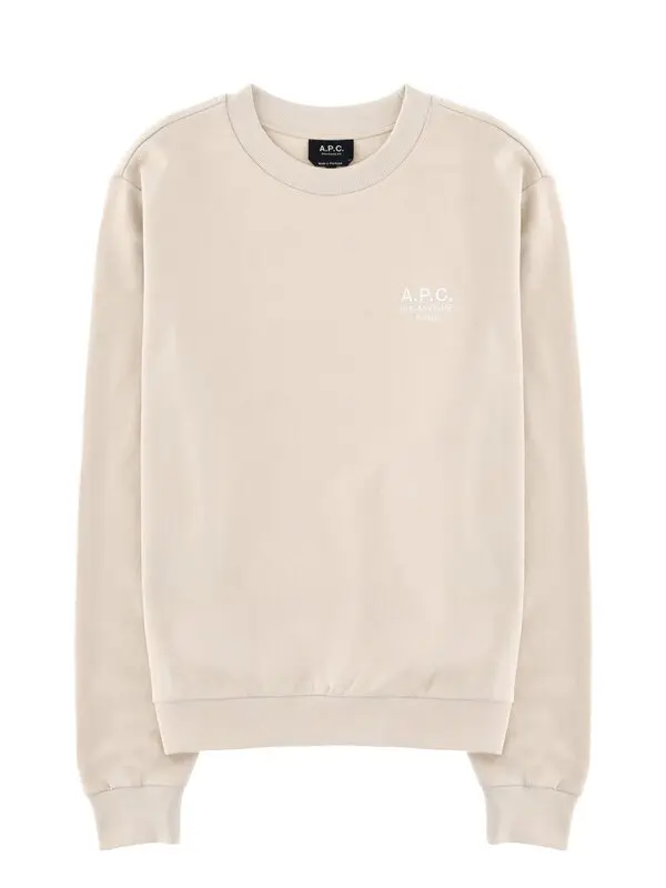 A.p.c. Sweatshirt With Logo - Powder