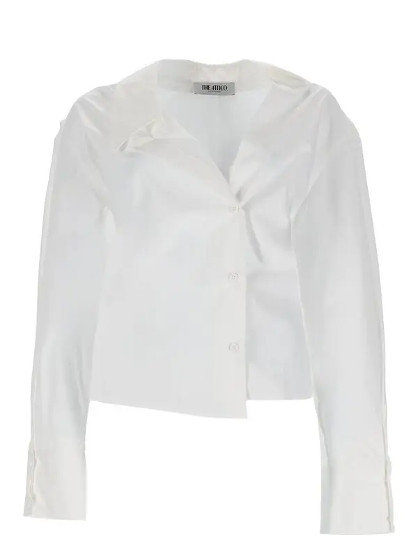 Attico Asymmetrical Shirt - White