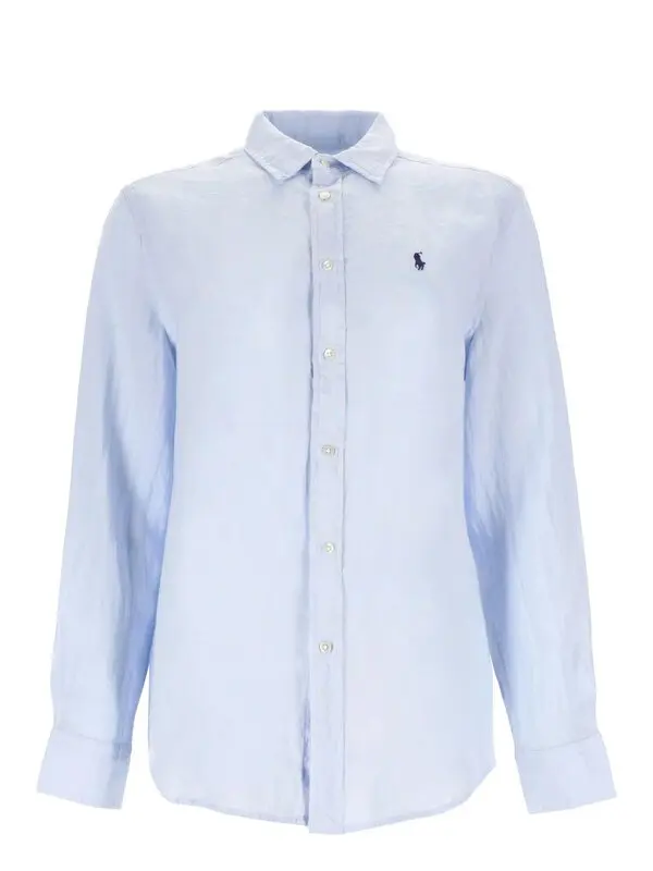 Polo Ralph Lauren Linen Button-down Shirt - Blue