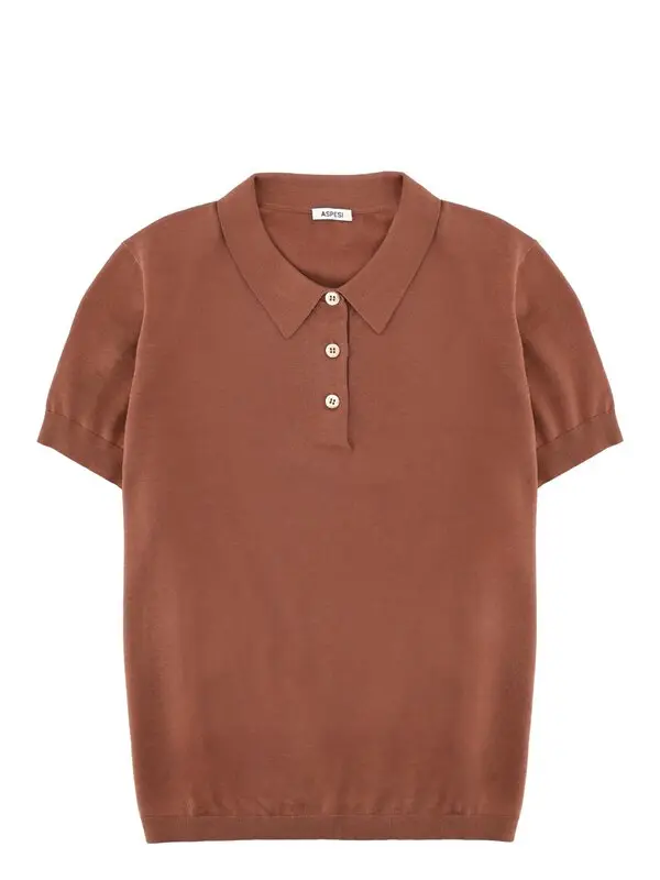 Aspesi Cotton Polo - Brown