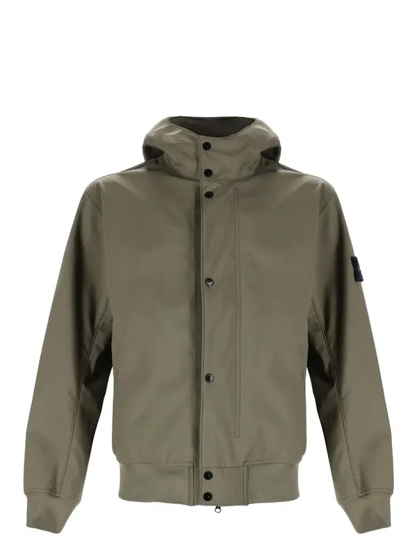 Stone Island Hooded Parka - Military Green