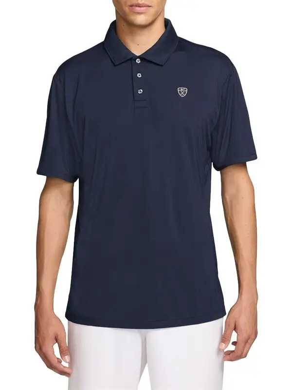 Nike Dri-fit Par 5 Golf Polo - College Navy/white