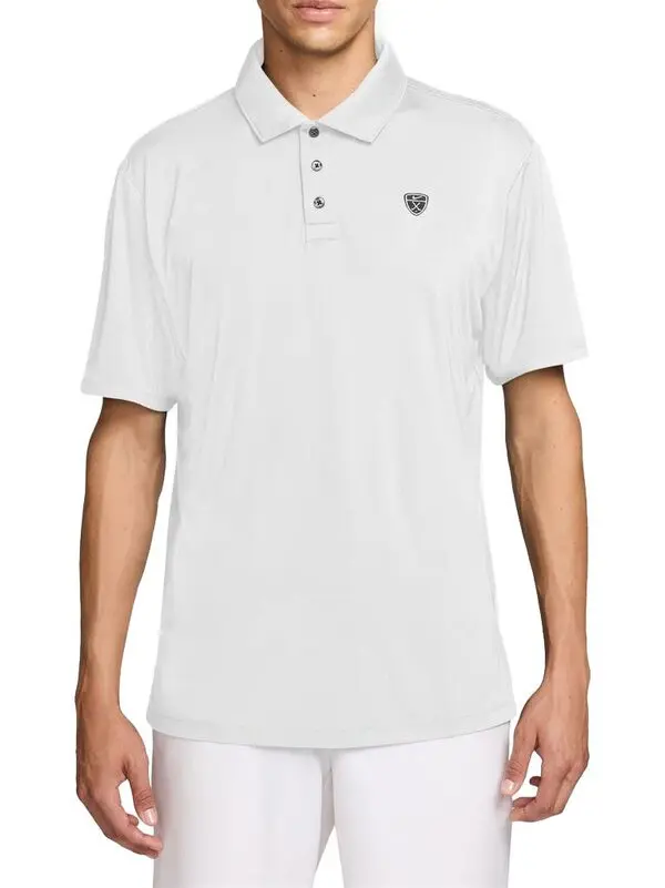 Nike Dri-fit Par 5 Golf Polo - White/black