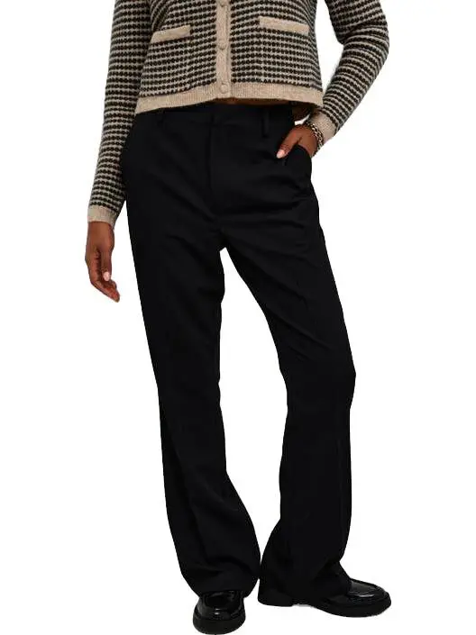 KAFFE Kasakura Flared Leg Trousers - Black Deep