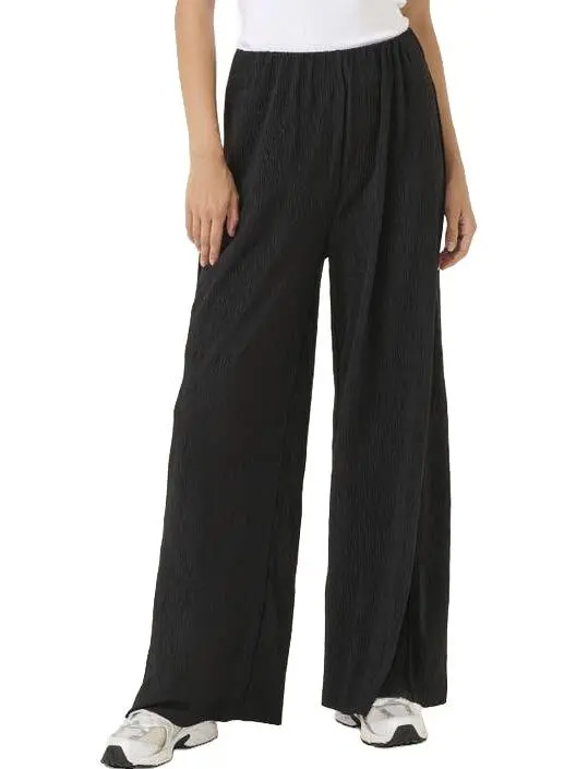 KAFFE Kaiben Wide-leg Trousers - Black Deep