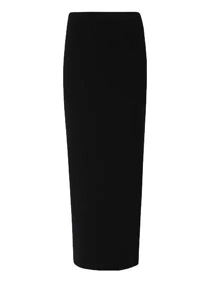 LEEM Knitted Fitted Pencil Skirt - Black