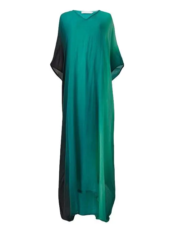LEEM Vertical Ombre Kaftan - Green