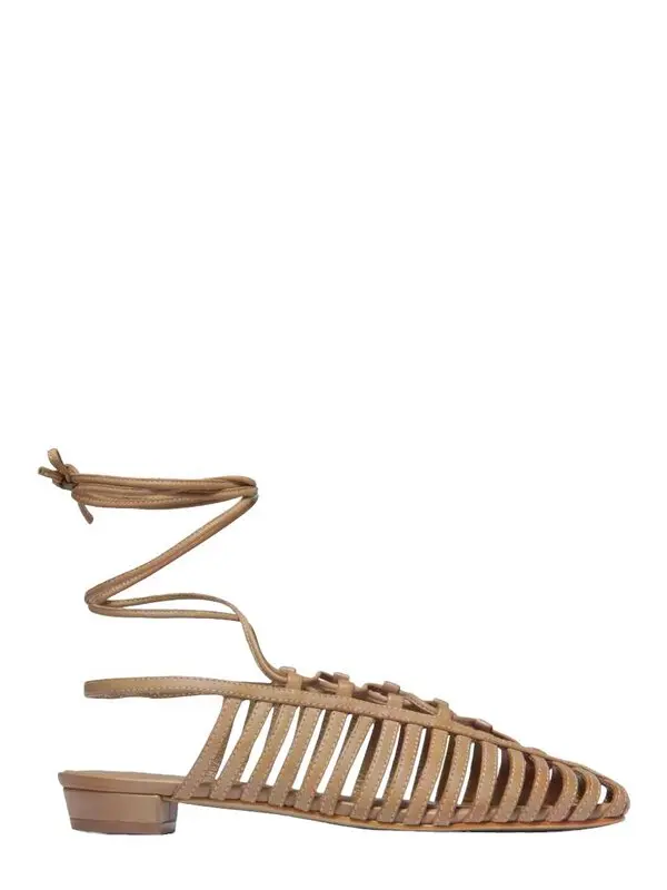 Bernardo Geneva Tie Lace-up Sandals - Neutrals