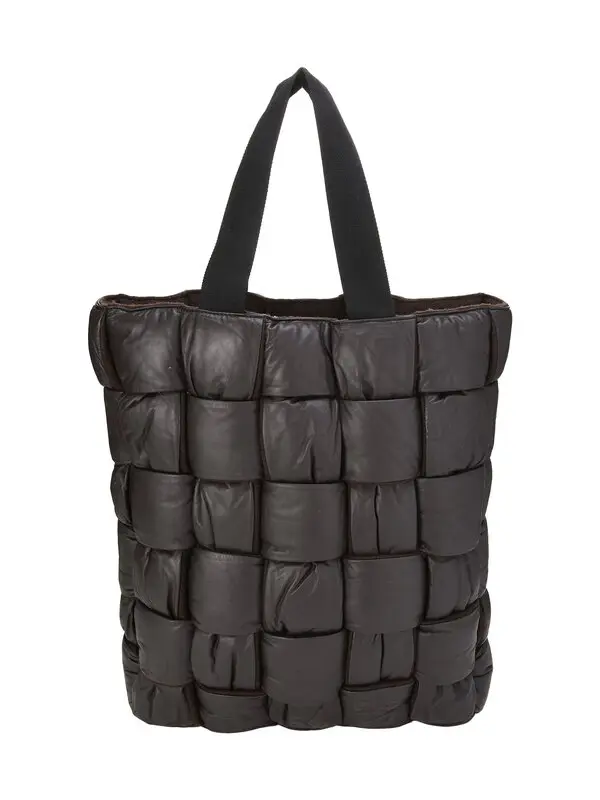 Bottega Veneta Maxi Intrecciato Padded Tote - Brown
