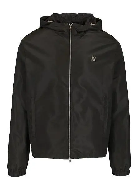 Fendi Technical Fabric Waterproof Jacket - Black