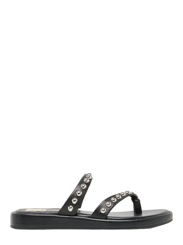 DOLCEVITA Amary Stud Sandals - Black Leather