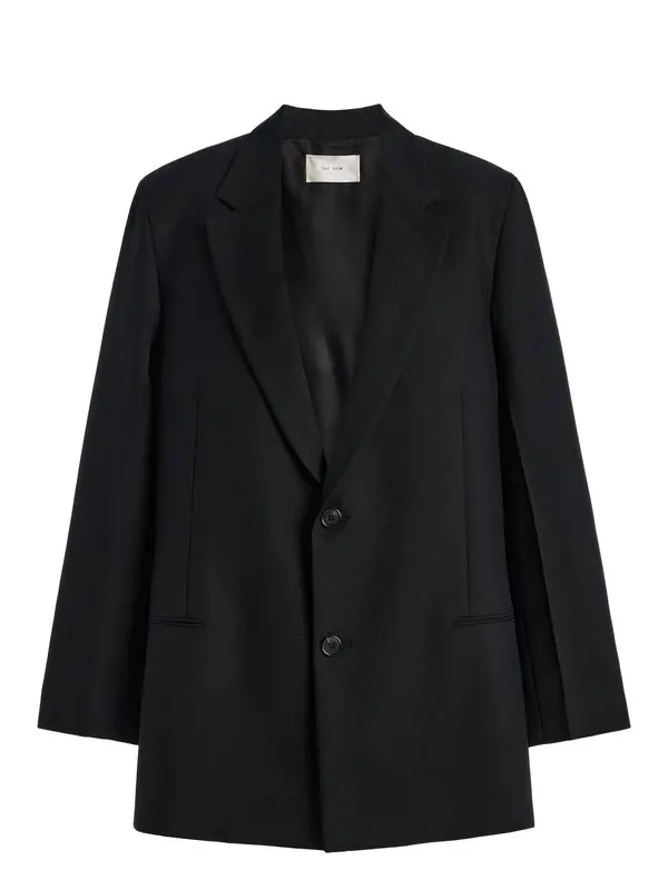 THE ROW Clotho Wool-mohair Jacket - Black