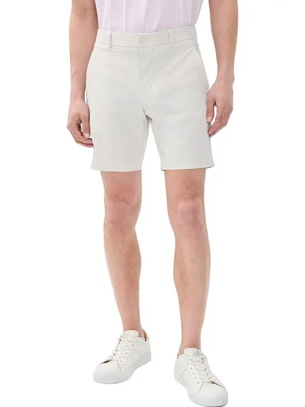 Rlx Ralph Lauren On Course Matte Stretch Nylon Shorts - Stone Pebble