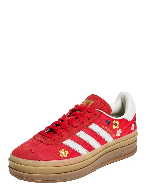 Adidas Gazelle Bold Sneakers - Scarlet/off White/eqt Yellow