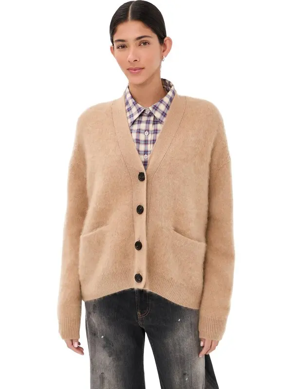 Acne Studios Cashmere Cardigan - Light Brown