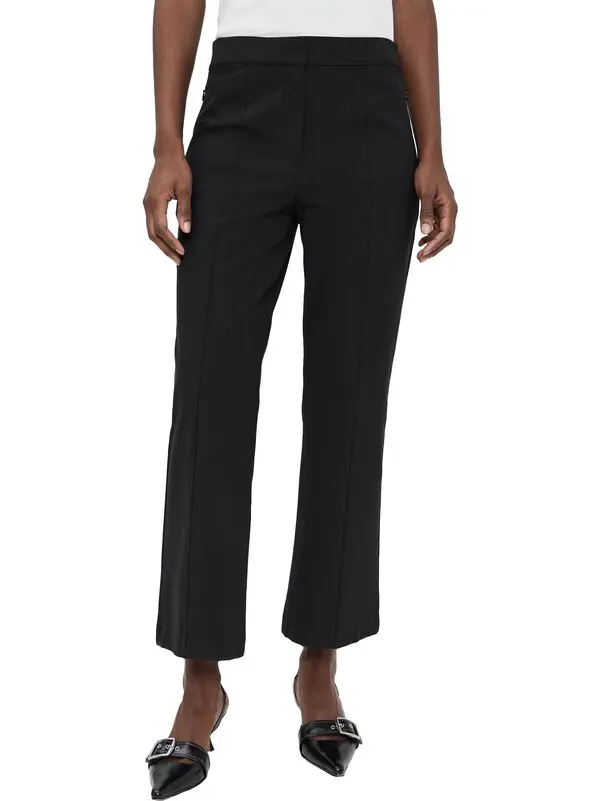 Theory Seamed Kick Flare Trousers - Black
