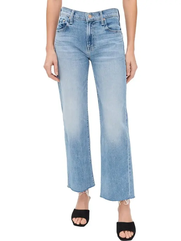 MOTHER Mid-rise Ankle Jeans With Frayed Hem - Comeback Kid