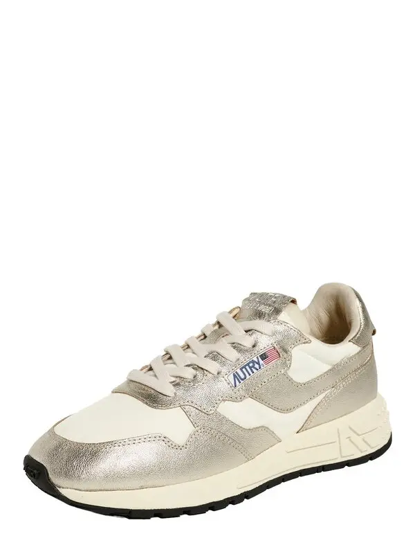 AUTRY Reelwind Low Top Sneakers - Wht/gold