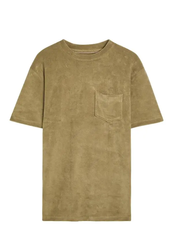 AURELIEN Terry T-shirt - Khaki
