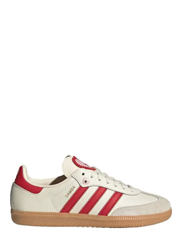 Adidas Samba Og Valentine's Day Sneakers - Cream White/better Scarelet Red/gum