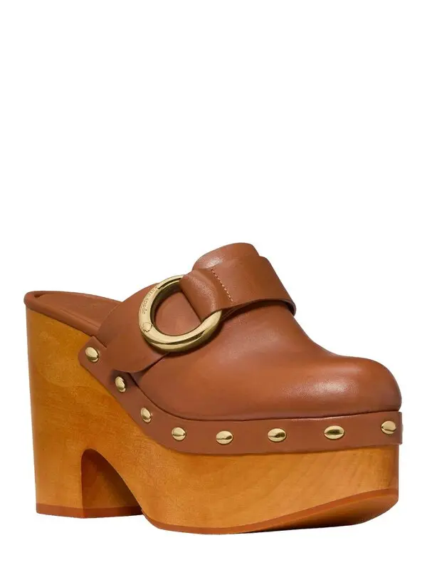 Kate Spade New York Halo Platform Clogs - Saddle