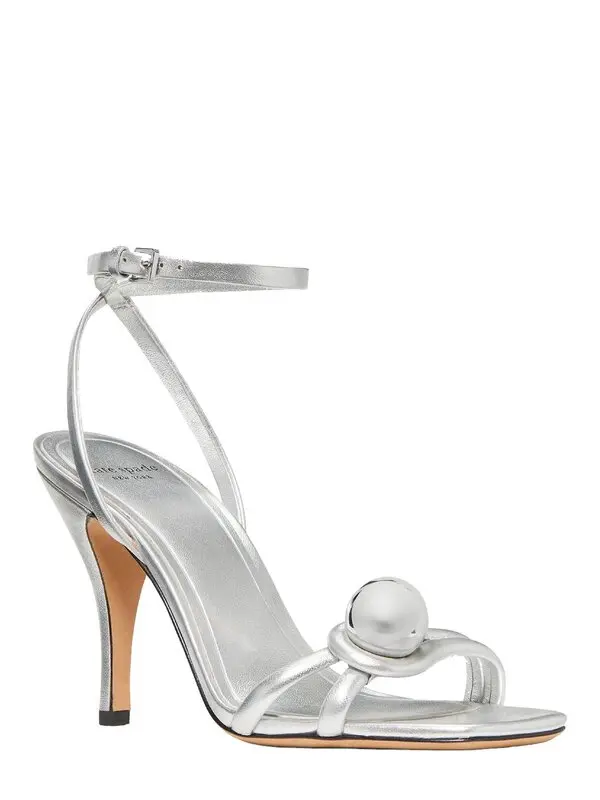 Kate Spade New York Harmony Ankle Strap Sandal - Silver