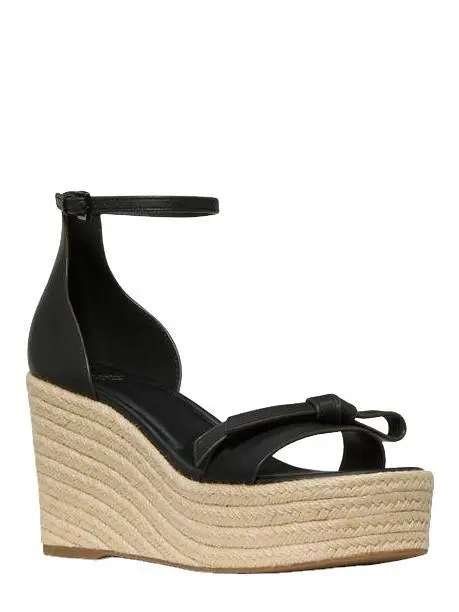 Kate Spade New York Espadrille Platform Wedge Sandals - Black
