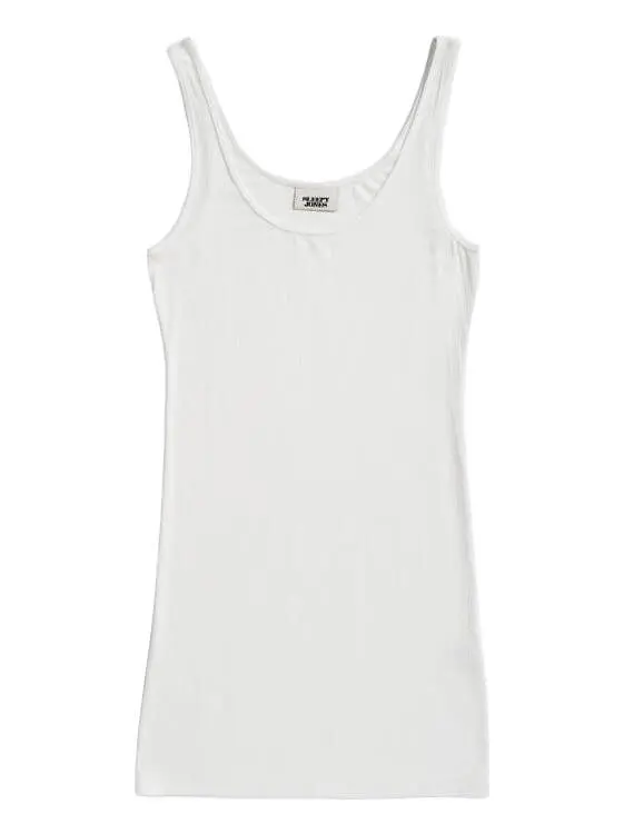 Sleepy Jones Rib Tank Dress - White