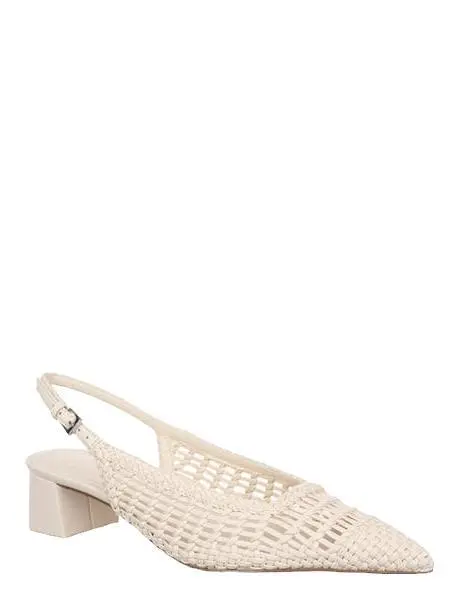 Nordstrom Dextra Slingback Heel Pump - Beige Pearled