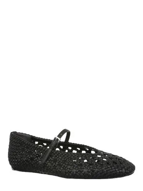 Nordstrom Maren Woven Mary Jane Flat - Black
