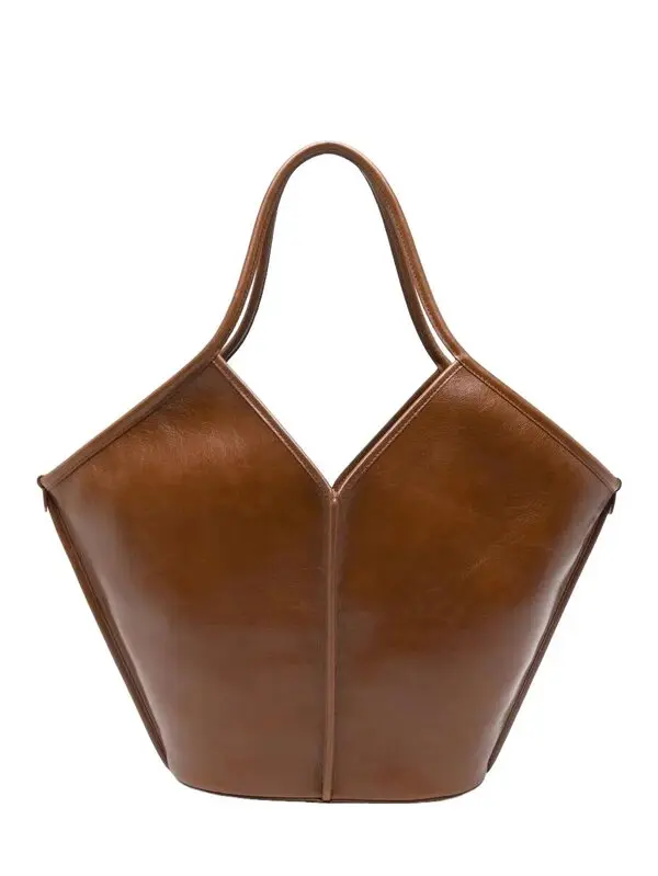 Hereu Calella Leather Tote Bag - Brown