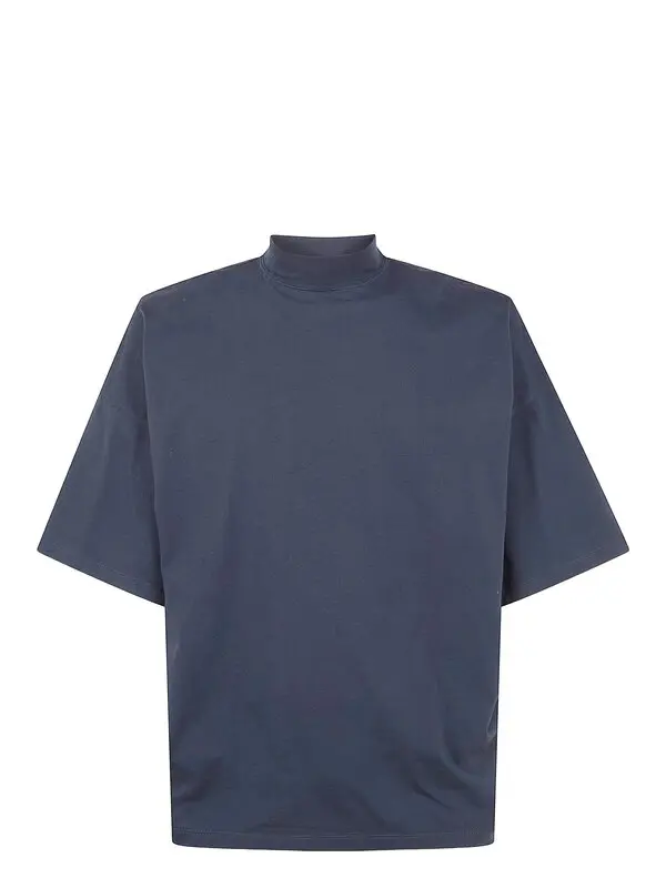 JIL SANDER Crewneck Short Sleeves Classic T-shirt - Blue