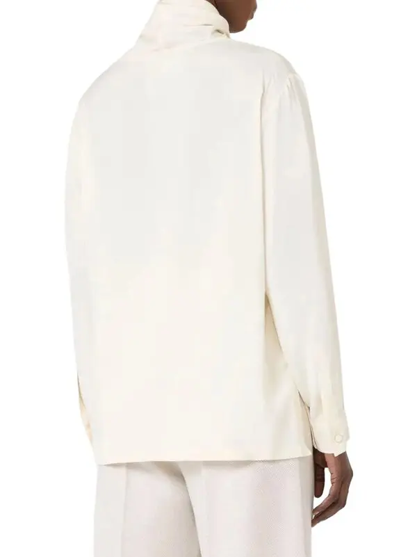 Max Mara Mxmbadia" Classic Silk Shirt - White