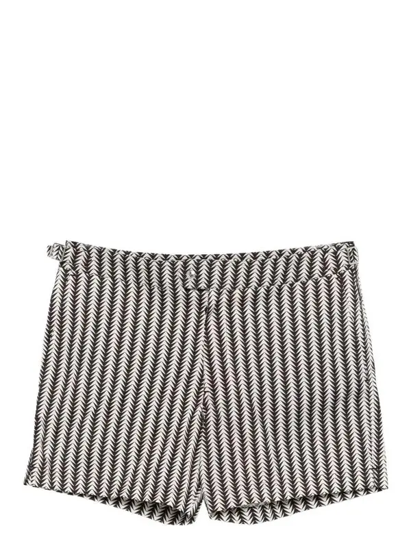 TOM FORD Geometric Print Swim Shorts - White