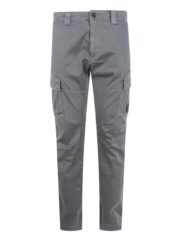 C.P. COMPANY Stretch Sateen Ergonomic Cargo Pants - Gray